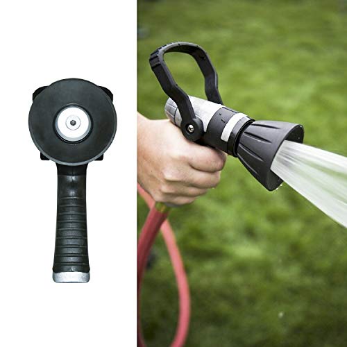 GUDWING Garden Hose Nozzle, Heavy Duty Metal Hose Sprayer Nozzle Hose Sprayer Water Hose Nozzle Perfect for Cleaning, Watering Garden Street, Washing Cars, Bathing Pets (Metal, Fireman Style Nozzle)