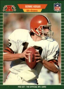 1989 pro set football card #77 bernie kosar