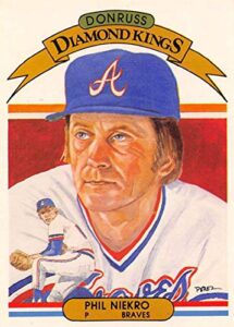 baseball mlb 1982 donruss #10 phil niekro dk vg braves