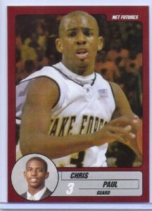 chris paul rc net futures 2005 1st college rookie card wake forest