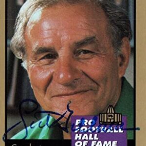 Sid Gillman Coach Signed Football Card with JSA COA