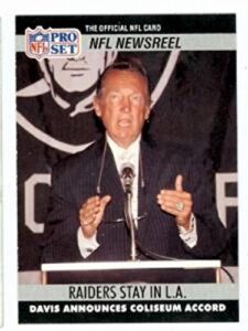 al davis football card (los angeles raiders) 1990 pro set #786