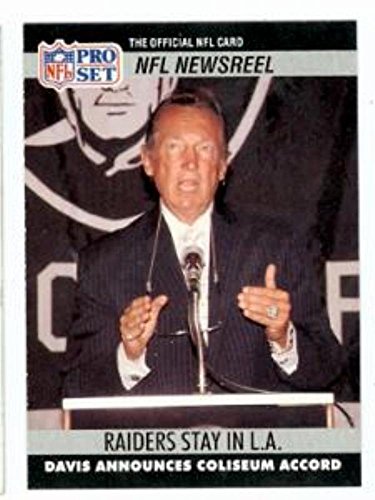 Al Davis football card (Los Angeles Raiders) 1990 Pro Set #786