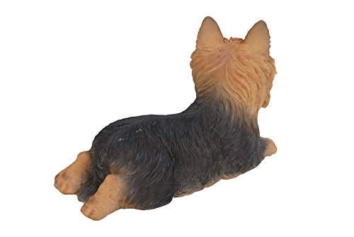 Hi-Line Gift Ltd Yorkshire Terrier Resin Dog Lying Down Statue