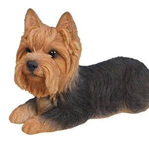 Hi-Line Gift Ltd Yorkshire Terrier Resin Dog Lying Down Statue