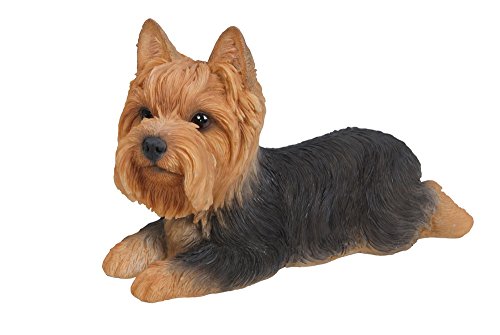 Hi-Line Gift Ltd Yorkshire Terrier Resin Dog Lying Down Statue