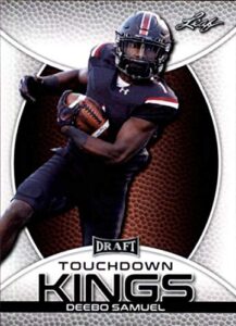 2019 leaf draft football rc rookie card #81 deebo samuel touchdown kingssouth carolina gamecocks