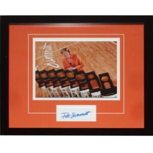 pat summitt autographed tennessee lady vols (trophies)”signature series” frame