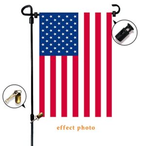 Garden Flag Stand Holder Iron Garden Flag Pole 36.5*X16.5inch with Flag stopper and Clips Display Garden Season Flag for yard Decroate your Garden