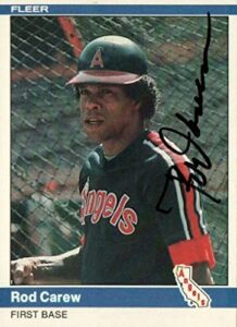 rod carew baseball autographed signed card with jsa coa