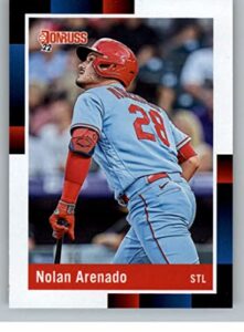 2022 donruss #278 nolan arenado st. louis cardinals retro 1988 official mlb pa baseball card in raw (nm or better) condition