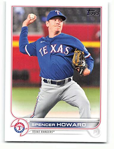 2022 Topps #162 Spencer Howard Texas Rangers Official MLB Baseball Trading Card in Raw (NM or Better) Condition