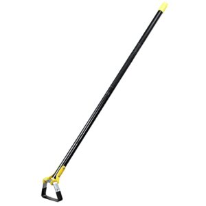 popohoser hoe garden tool, heavy duty stirrup garden hoe for weeding long handle 72 inch – hula hoe gardening tool action hoe weeder for gardening tools