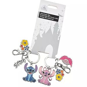 Disney Parks Keychain Set - Stitch and Angel