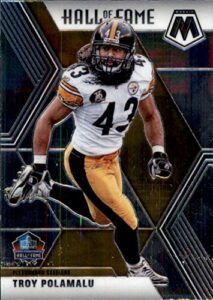 2020 panini mosaic #281 troy polamalu pittsburgh steelers football card