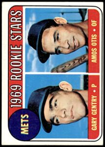 1969 topps # 31 mets rookies amos otis/gary gentry new york mets (baseball card) vg/ex mets