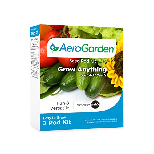 AeroGarden Grow Anything Seed Pod Kit for AeroGarden Hydroponic Indoor Garden, 3-Pod