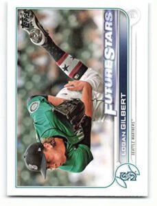 2022 topps #156 logan gilbert seattle mariners series 1 mlb baseball trading card