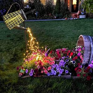 solar lights outdoor garden decorations,watering can landscape light large hanging lantern ,outside waterproof patio decor perfect gardening gift