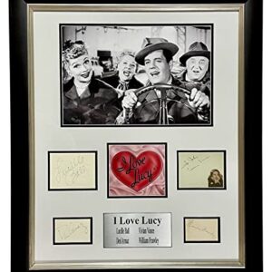 I LOVE LUCY Autographed SIGNED CAST FRAMED Lucille Ball Desi Arnaz Vivian Vance William Frawley JSA CERTIFIED AUTHENTIC XX87449