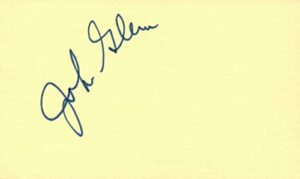 john glenn astronaut us senator autographed signed index card jsa coa