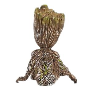 ZEshops Miniature Fairy Garden Sitting Groot Figurine PVC Statue Groot in for Kids Home Car Decor Gift