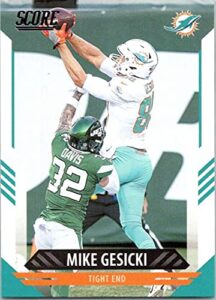 2021 score #31 mike gesicki miami dolphins football card