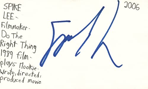 Spike Lee Actor Director Producer TV Movie Autographed Signed Index Card JSA COA