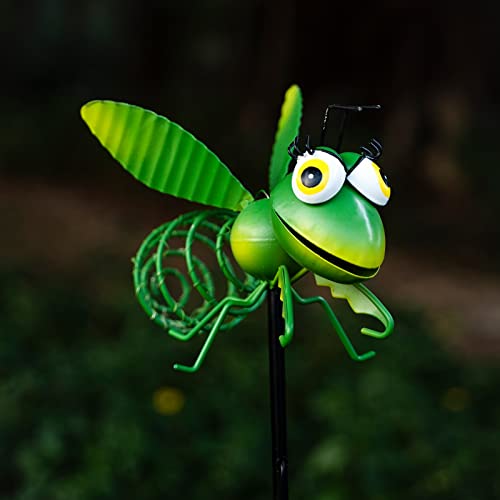 Joint Honglin Solar Praying Mantis Lights - Outdoor Insects Garden Stake Metal Decor Lights, Waterproof LED Decorative Lights for Pathway, Yard (Praying Mantis)