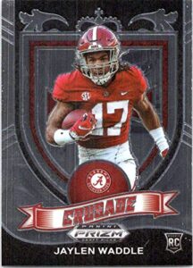 2021 panini prizm draft picks #169 jaylen waddle crusade alabama crimson tide rc rookie football trading card