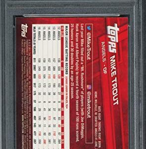 Mike Trout 2017 Topps Chrome White Jersey Baseball Card #200 Graded PSA 10 GEM MINT