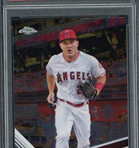 Mike Trout 2017 Topps Chrome White Jersey Baseball Card #200 Graded PSA 10 GEM MINT