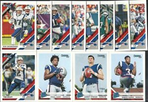 2018, 2019 panini donruss football new england patriots 2 team set lot 25 cards w/rookies super bowl champions tom brady