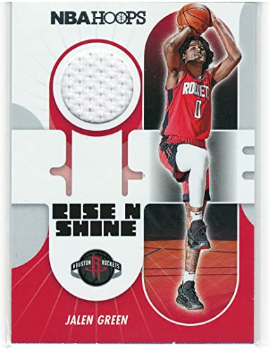 2021 Panini NBA Hoops Jalen Green Rookie Game Worn Jersey Card