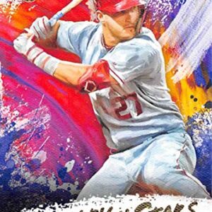 Baseball Trading Card MLB 2020 Panini Diamond Kings Gallery of Stars #6 Mike Trout NM Near Mint Angels