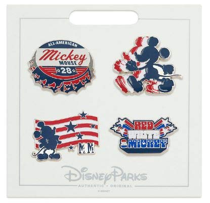 Disney Pin - Americana Mickey Mouse - 4 pin set