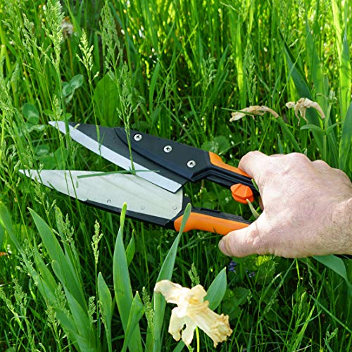 Kings County Tools Grass and Topiary Shears | Classic 6” Spring Blades | Razor Sharp | Rubberized Grips on Plastic Handles | Easy to Open and Snip Clippers