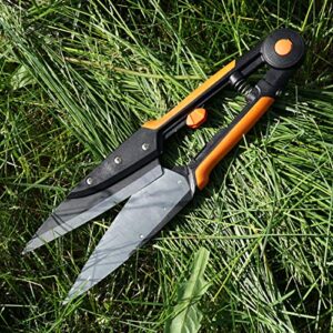 Kings County Tools Grass and Topiary Shears | Classic 6” Spring Blades | Razor Sharp | Rubberized Grips on Plastic Handles | Easy to Open and Snip Clippers