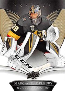 2018-19 upper deck trilogy #5 marc-andre fleury vegas golden knights nhl hockey trading card