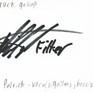 Richard Patrick Vocals Bassist Filter Rock Band Music Signed Index Card JSA COA