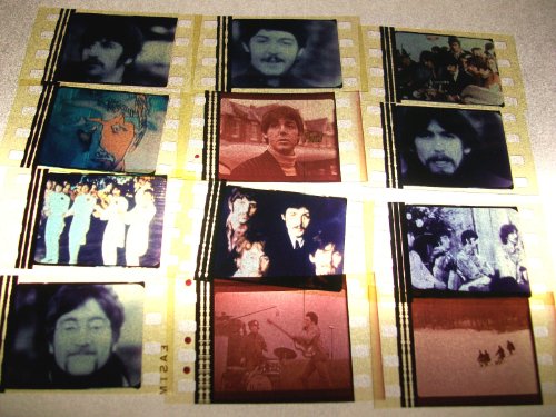 BEATLES Lot of 12 35mm Movie Film Cells Collectible Memorabilia Complements Poster Book Theater