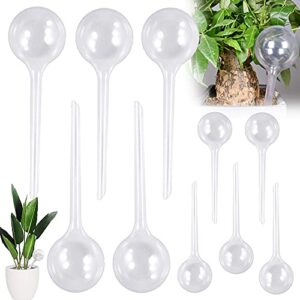 10 pcs clear garden watering globes,plastic self watering bulbs ball,automatic watering globes for plant indoor outdoor,garden water device