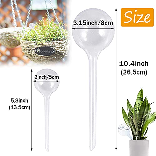 10 PCS Clear Garden Watering Globes,Plastic Self Watering Bulbs Ball,Automatic Watering Globes for Plant Indoor Outdoor,Garden Water Device