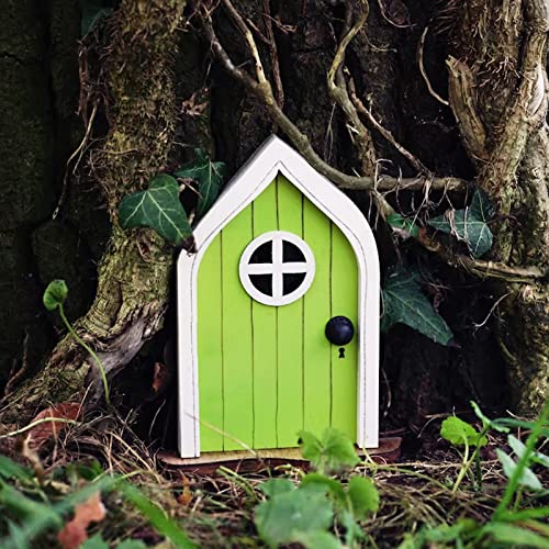 GDDFZ 6 Pcs Fairy Door for Trees, Miniature Fairy Garden Outdoor Decor Accessories