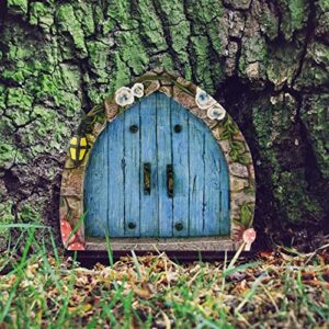 GDDFZ 6 Pcs Fairy Door for Trees, Miniature Fairy Garden Outdoor Decor Accessories