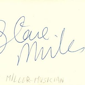 Steve Miller Musician Rock Music Autographed Signed Index Card JSA COA