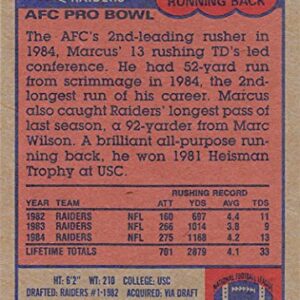 1985 Topps #282 Marcus Allen LA Raiders NFL Football Card NM-MT