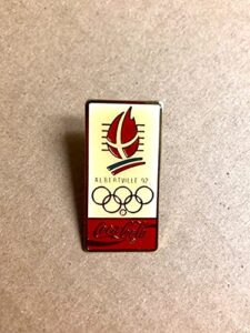 coca-cola 1992 albertville olympic enamel pin