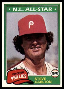 baseball mlb 1981 topps #630 steve carlton 3000 phillies