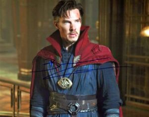 benedict cumberbatch dr. strange in person signed photo